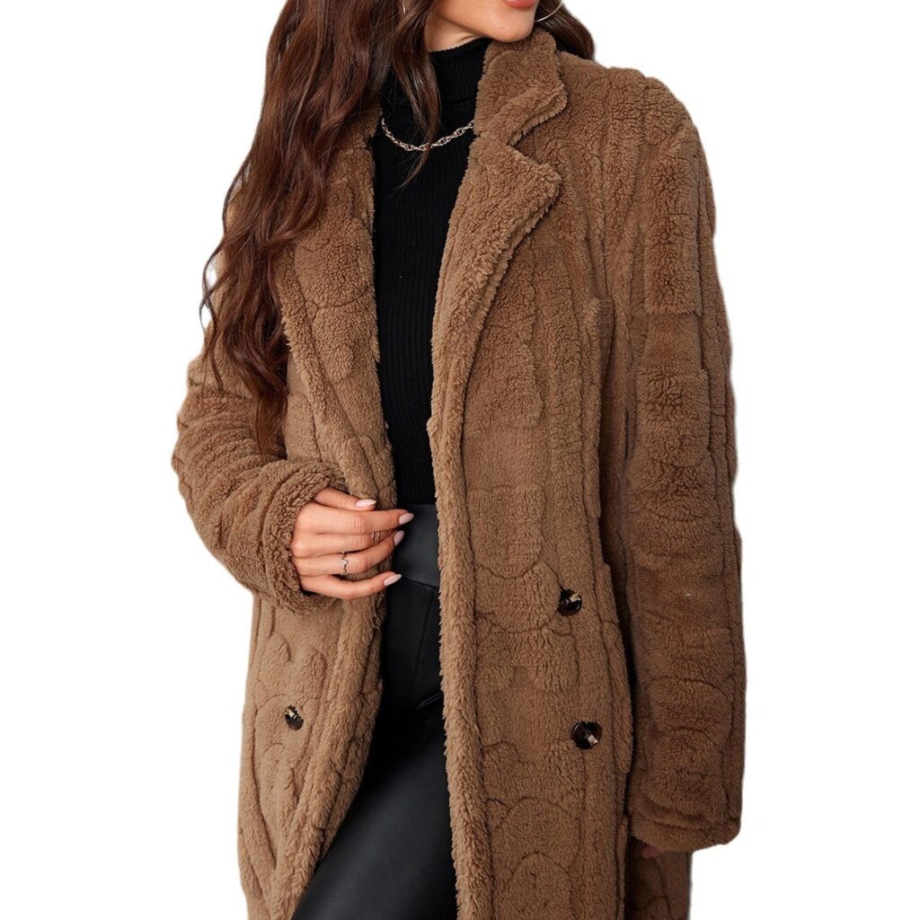 Women’s Loose Fit Overcoat – Stylish Winter Long Coat